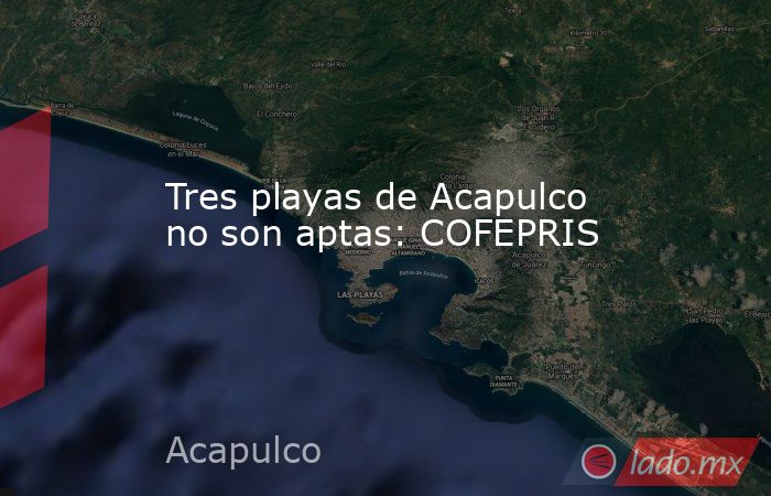 Tres Playas De Acapulco No Son Aptas Cofepris Lado Mx