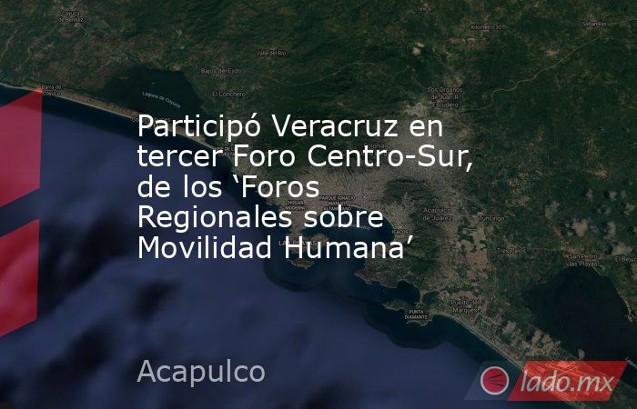 Participó Veracruz en tercer Foro Centro-Sur, de los ‘Foros Regionales ...