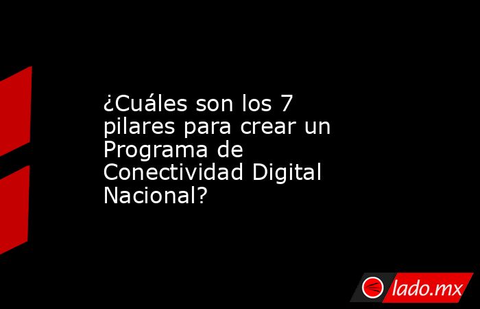 ¿Cuáles son los 7 pilares para crear un Programa de Conectividad ...