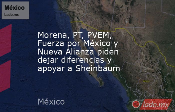 Morena, PT, PVEM, Fuerza por México y Nueva Alianza piden dejar ...
