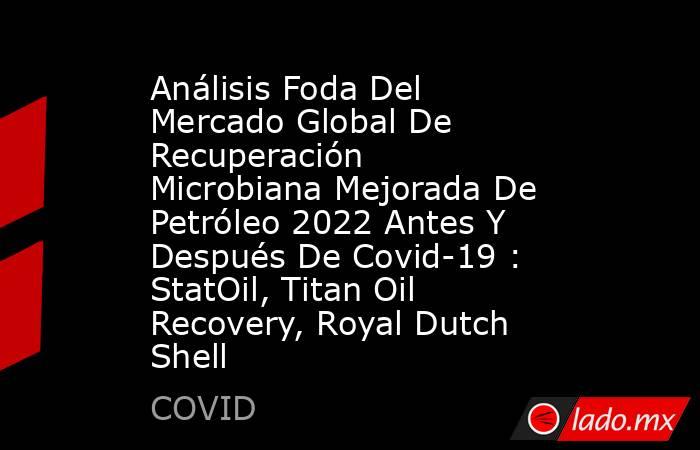 Análisis Foda Del Mercado Global De Recuperación Microbiana Mejorada De ...